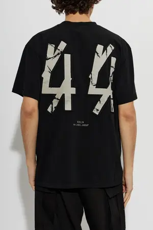 44 LABEL GROUP T-shirt With Printed Logo - Black