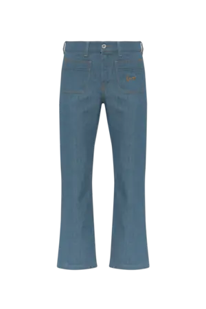 Kenzo Jeans With Embroidered Logo - Blue
