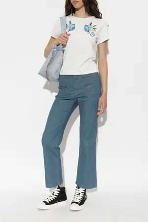 Kenzo Jeans With Embroidered Logo
