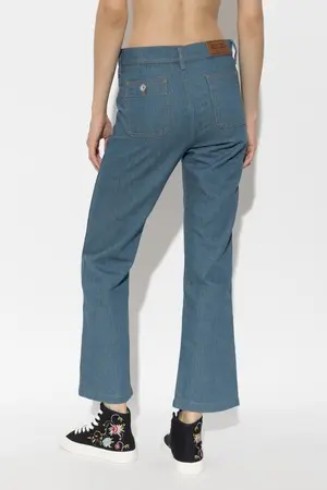 Kenzo Jeans With Embroidered Logo