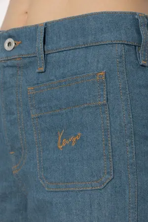 Kenzo Jeans With Embroidered Logo