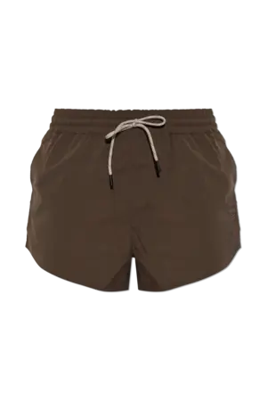 RETHINKIT STUDIOS Shorts With Embroidered Logo - Brown