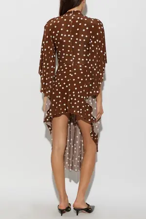 Vetements Asymmetrical Polka Dot Dress