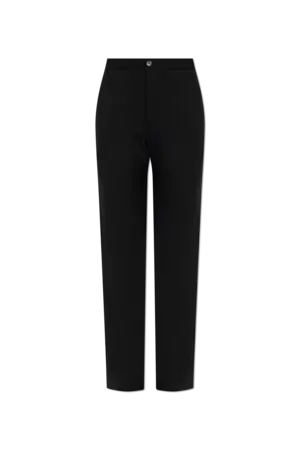 JIL SANDER Wool Pleated Trousers - Black