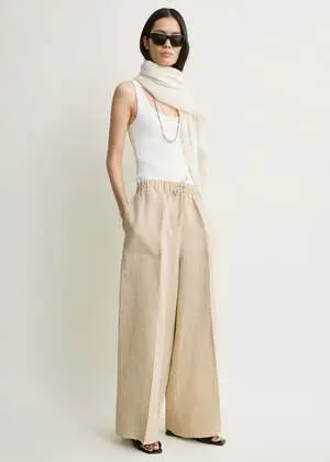 TOTEME Wide Summer Trouser - Beige