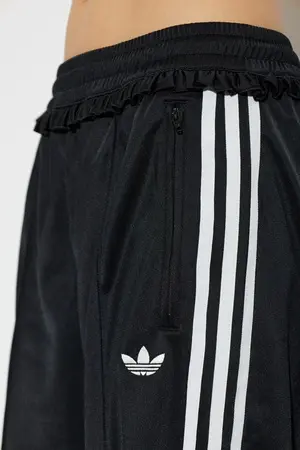 ADIDAS ORIGINALS Wide-leg Sweatpants With Iconic Stripes - Black