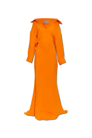 Balenciaga Maxi Dress With Long Sleeves