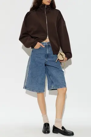 ADIDAS ORIGINALS High-waisted Denim Shorts