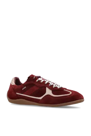 ALOHAS Tb.91' Suede And Mesh Sneakers - Burgundy