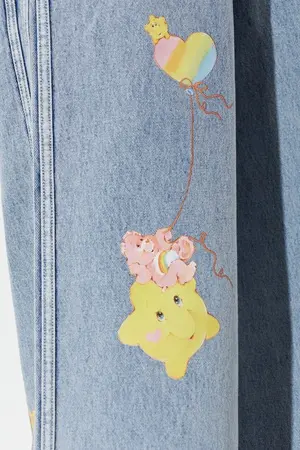 ADIDAS ORIGINALS X Care Bears Light Wash Bootcut Jeans