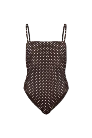 Matteau One-piece Polka Dot Swimsuit - Brown