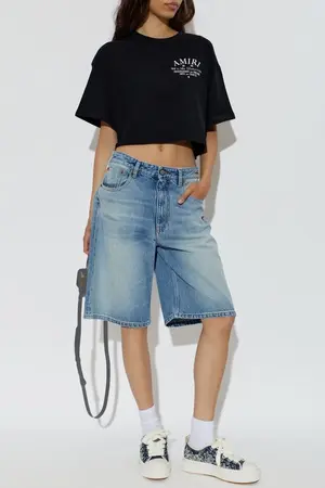 Amiri Denim Court Low Top Sneakers