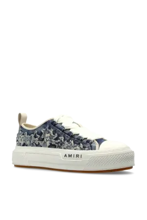 Amiri Denim Court Low Top Sneakers