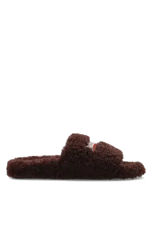 Balenciaga Furry’ Slides - Brown