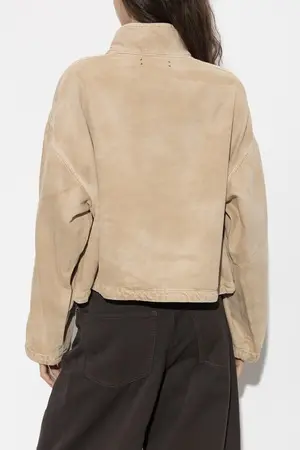Amiri Denim Jacket With Stand-up Collar