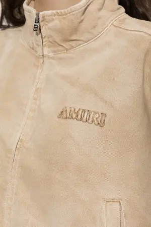 Amiri Denim Jacket With Stand-up Collar