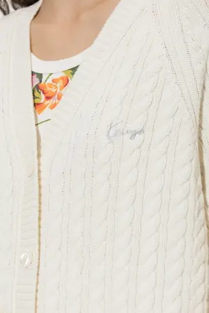Kenzo Cardigan With Decorative Knit