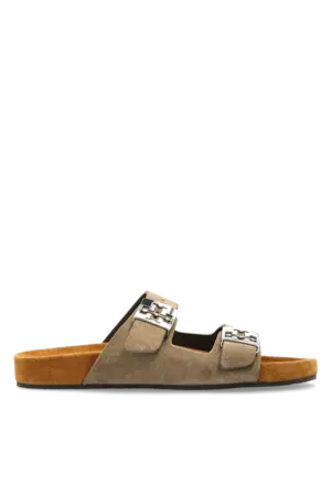 Tory Burch Mellow" Suede Slides