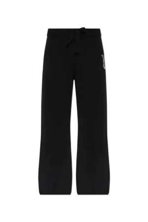Amiri Wool Trousers With Logo