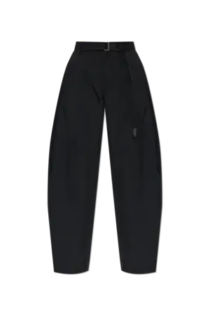 Sacai Trousers With Belt - Black