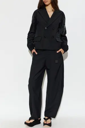 Sacai Trousers With Belt