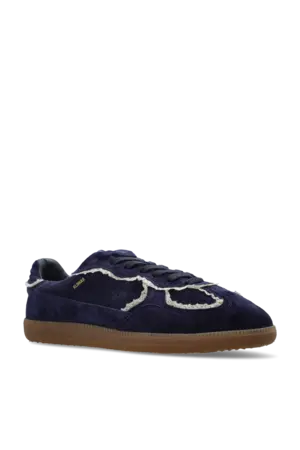 ALOHAS Navy Velour Sneakers With Contrasting Stitching