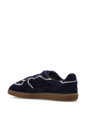 ALOHAS Navy Velour Sneakers With Contrasting Stitching