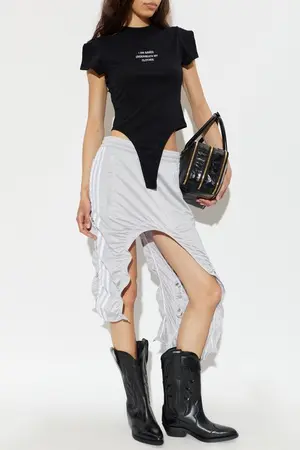 ADIDAS ORIGINALS Asymmetrical Ruffled Skirt With Stripes