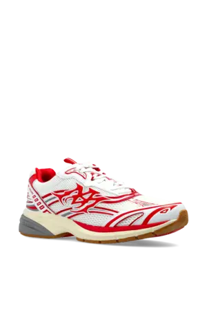 Amiri M-tech Low Top Sneakers With Accents - Red