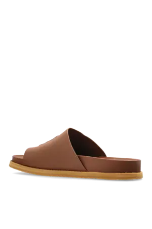 Amiri Leather Open Toe Slides