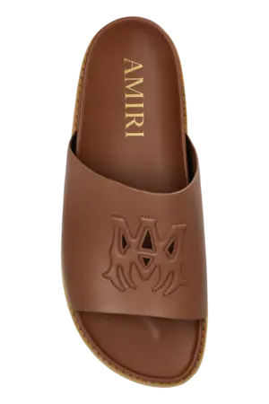 Amiri Leather Open Toe Slides