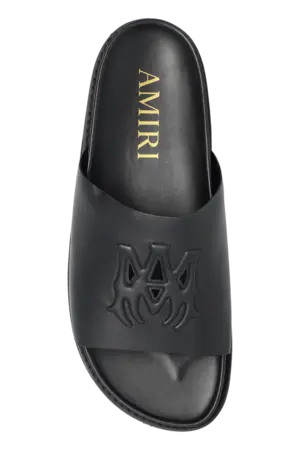 Amiri Embossed Leather Slides