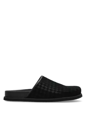 Amiri Suede Clogs `ma Clog - Black