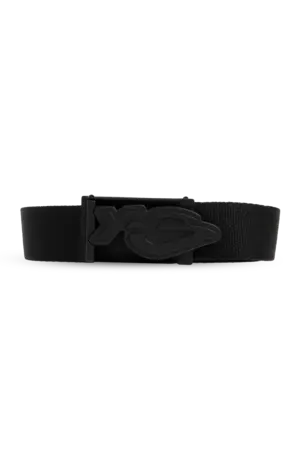 Y3 Woven Logo Belt - Black