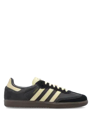 ADIDAS ORIGINALS Samba Og Lace-up Sneakers With Snakeskin Detail - Grey