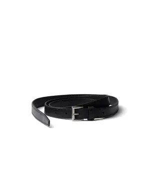 Prada Antiqued Leather Belt