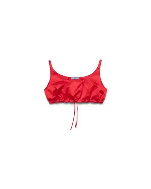 Prada Duchesse Crop Top - Red