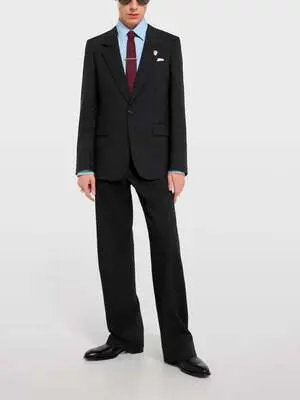 Gucci Single-breasted Jacket With Gg Weave