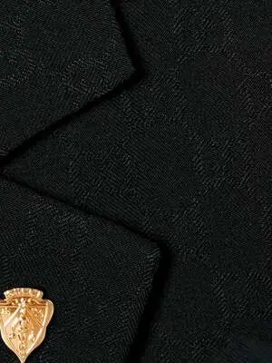 Gucci Single-breasted Jacket With Gg Weave