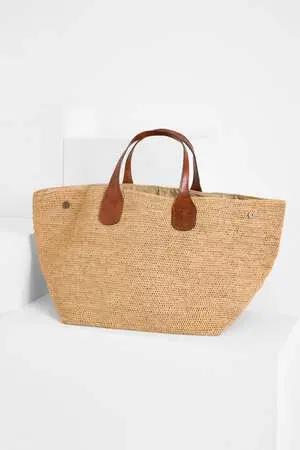 I BELIV Rio Tea Raffia Crochet Bag - Cream