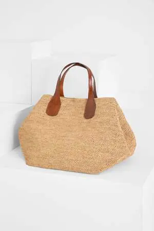 I BELIV Rio Tea Raffia Crochet Bag