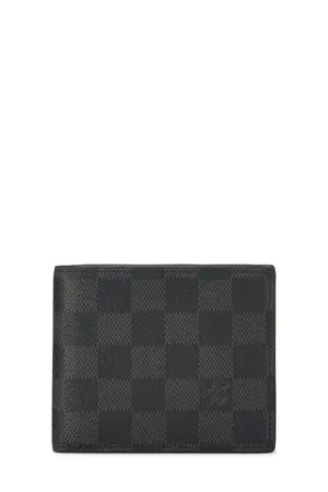 LOUIS VUITTON Damier Graphite Amerigo Wallet - Grey