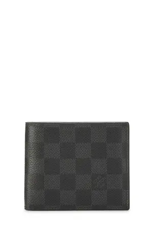 LOUIS VUITTON Damier Graphite Amerigo Wallet - Grey