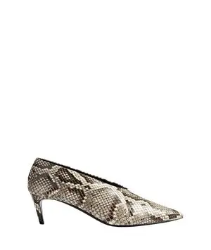 Khaite Miriam Low Heel Python Pumps