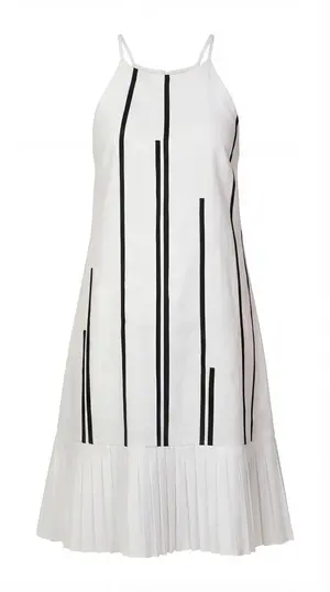 MUDA CLOTHING FZ LLC Pulse Dress Sleeveless Linen Dress - White