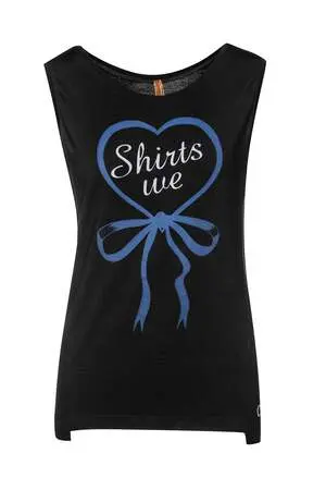 CONQUISTA Sleeveless Shirts We Love Top - Black