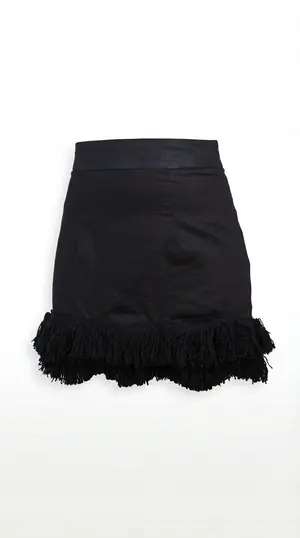 MUDA CLOTHING FZ LLC Whip Linen Skirt - Black