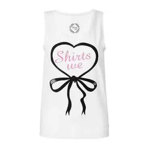 CONQUISTA Printed Sleeveless Top - White