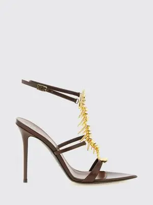 GIUSEPPE ZANOTTI Embellished Stiletto Heeled Sandals - Brown