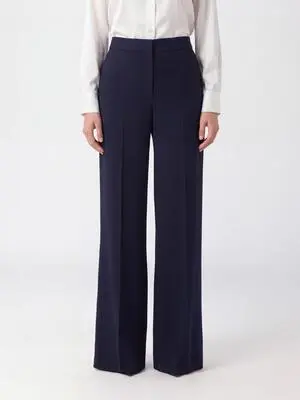 PAROSH P.a.r.o.s.h. Mid-rise Cady Straight-leg Trousers - Blue